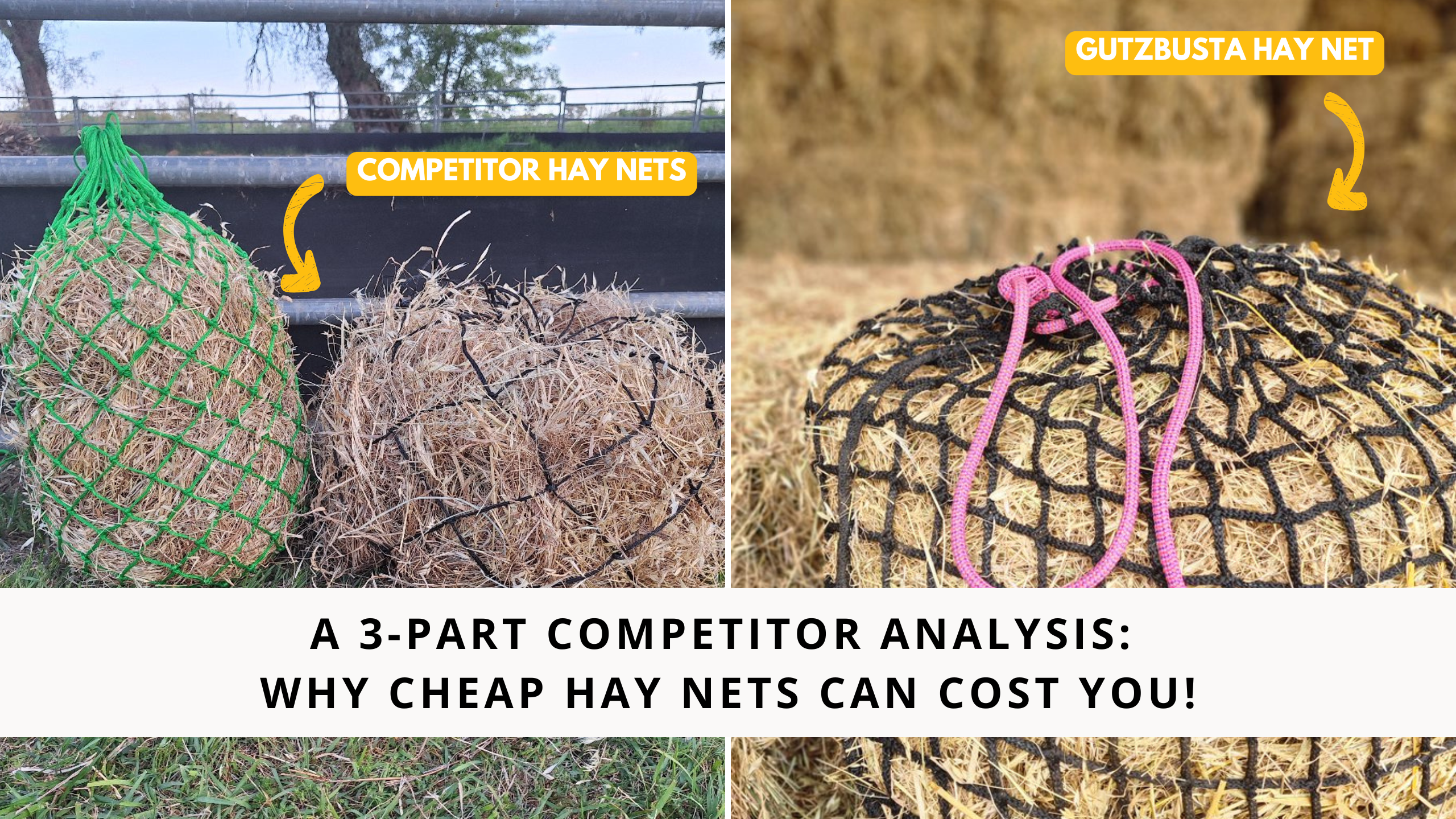 A 3-Part Competitor Analysis: Why Cheap Hay Nets Can Cost You ...