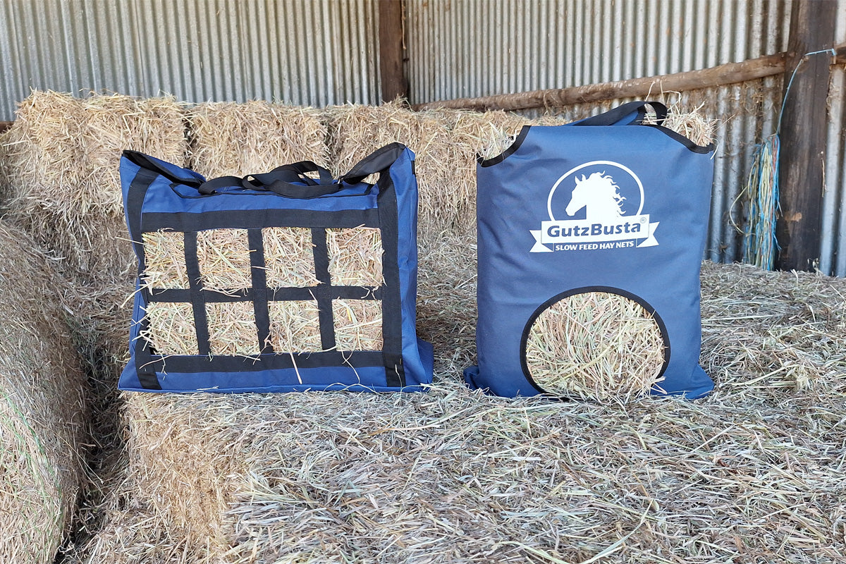 Hay Feed Bags – GutzBusta® Slow Feed Hay Nets