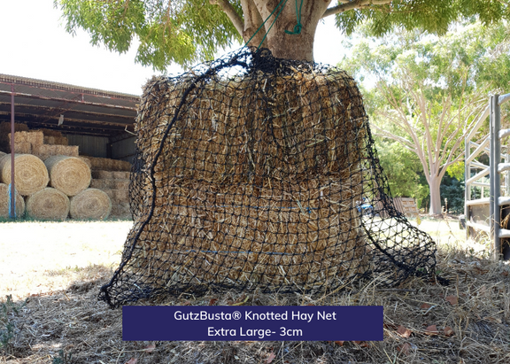 Knotted Hay Nets - Extra Large – GutzBusta® Slow Feed Hay Nets